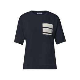 Street One T-Shirt Damen Gr&ouml;&szlig;e XS dunkelblau / grau