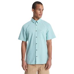 QUIKSILVER Button Up Shirt 'Drumfins' male size M Aqua