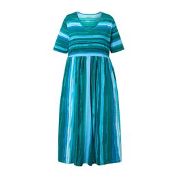 Ulla Popken Kleid Damen Gr&ouml;&szlig;e 66/68 t&uuml;rkis / royalblau / hellblau Sommerkleid