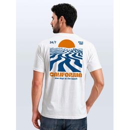 Neverless Shirt 'California Sunset' Herren Gr&ouml;&szlig;e XXL wei&szlig;