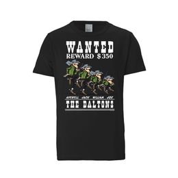 logoshirt T-Shirt 'Lucky Luke - The Daltons' Damen Gr&ouml;&szlig;e M mischfarben / schwarz / wei&szlig;
