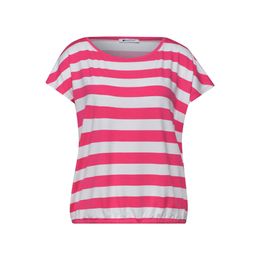 Street One T-Shirt Damen Gr&ouml;&szlig;e M grau / magenta