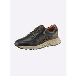 Heine Damen Sneaker, Schwarz, Gr. 36, Sneakers & Schn&uuml;rer, Material: Rindsleder