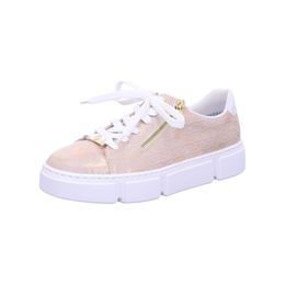 Rieker Lace-Up Shoes 'Sportlicher Schn&uuml;rschuh Damen N5917 90 Kunststoff (Synthetik) in beige' female size 39 Beige