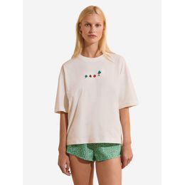 Etam Schlafshirt 'Tilia' Damen Gr&ouml;&szlig;e XS tanne / rot / wei&szlig;