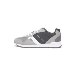 Tommy Hilfiger Sneaker 'RUNNER MIX' Herren Gr&ouml;&szlig;e 43 grau / dunkelgr&uuml;n / wei&szlig;