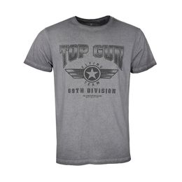 Top Gun T-Shirt 'TG25023' Herren Gr&ouml;&szlig;e M anthrazit / schwarz