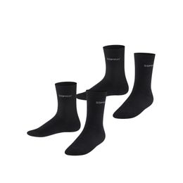 Esprit Socken 'Foot Logo 2-Pack' Jungen Gr&ouml;&szlig;e 23/26.5 schwarz