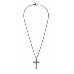 Eternal Kette 'Klassische Kreuz' Herren Gr&ouml;&szlig;e 55 silber