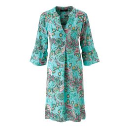 Aniston Selected Kleid Damen Gr&ouml;&szlig;e 36 t&uuml;rkis / gelb / pink / wei&szlig; Sommerkleid