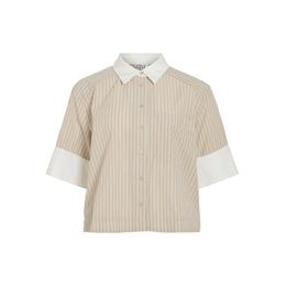Rouge Edit Bluse 'Soline' Damen Gr&ouml;&szlig;e M beige / greige / wei&szlig;
