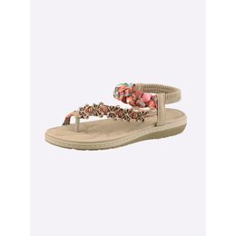 Andrea Conti Damen Sandale, beige-bunt, Gr&ouml;&szlig;e 42