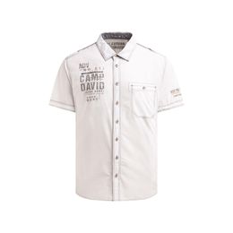CAMP DAVID Button Up Shirt male size M White