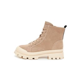CESARE GASPARI Lace-Up Ankle Boots female size 37 Beige / Cream / Black