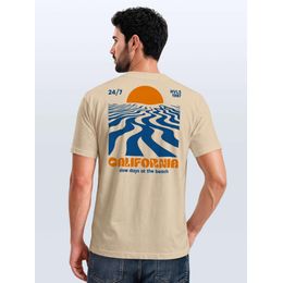 Neverless Shirt 'California Sunset' Herren Gr&ouml;&szlig;e XXL beige