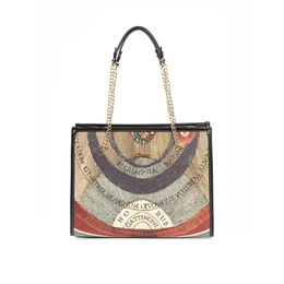 Gattinoni Schultertasche Damen Gr&ouml;&szlig;e One Size beige / hellgrau / dunkelrot