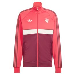 Adidas Performance Sportsweatjacke 'Olympique Lyon' Herren Gr&ouml;&szlig;e XXXL beere / himbeer / bordeaux / wei&szlig;