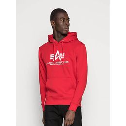 Alpha Industries Sweatshirt 'Basic' male size XL Neon red