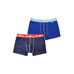 Unabux Boxershorts Herren Gr&ouml;&szlig;e S blau / mischfarben