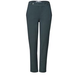 Street One Slim Leg Hose im Loose Fit in Scubaqualit&auml;t Damen Gr&ouml;&szlig;e 42 dunkelgr&uuml;n