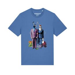 Watapparel Shirt ' Fancy Birds ' Herren Gr&ouml;&szlig;e XL hellblau / mischfarben