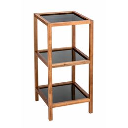Wenko Shelf male size B: 36cm x H: 79cm x T: 36cm Brown / Black