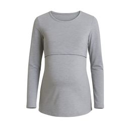 Lyn Mama Umstand Bluse Damen Gr&ouml;&szlig;e S graumeliert