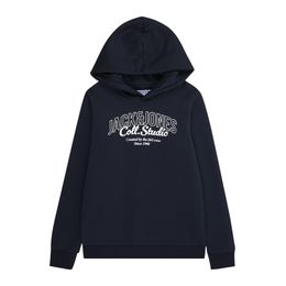 Jack & Jones Jack & Jones Junior Sweatshirt 'JJMakoto' Jungen Gr&ouml;&szlig;e 128 dunkelblau / wei&szlig;