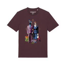 Watapparel T-Shirt 'Fancy Birds' Herren Gr&ouml;&szlig;e L mischfarben / bordeaux