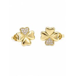 Chival Ohrringe 'Hearts Clover' Damen Gr&ouml;&szlig;e One Size gold