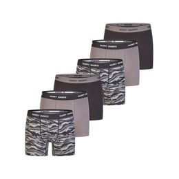 Happy Shorts Boxershorts Herren Gr&ouml;&szlig;e XL grau / mischfarben