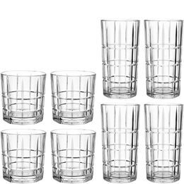 Leonardo Gl&auml;serset Spiritii Nova, Klar, Glas, 8-teilig, 34.6x21x18.8 cm, Essen & Trinken, Gl&auml;ser, Gl&auml;ser-Sets