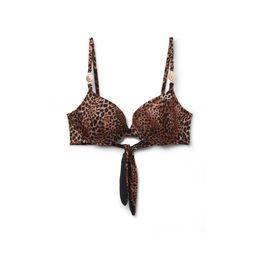 Tezenis Bikini Top 'Savage Sun' female size 85 Brown / Cappuccino / Black