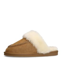 Manfield Hausschuh Damen Gr&ouml;&szlig;e 42 cognac