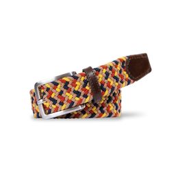 MEYER G&uuml;rtel Herren Gr&ouml;&szlig;e 90 navy / braun / gelb / orange