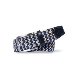 MEYER G&uuml;rtel Herren Gr&ouml;&szlig;e 120 hellbeige / navy / aqua