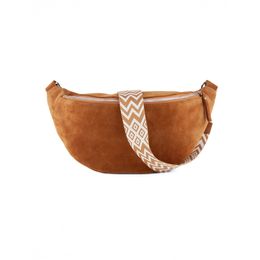 Lepelou G&uuml;rteltasche 'GENOVA' Damen Gr&ouml;&szlig;e 40 cm x 20 cm x 12 cm cognac