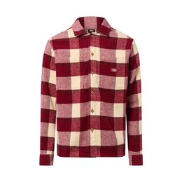 Dickies Hemd 'Plaid Coaling' Herren Gr&ouml;&szlig;e XS beige / bordeaux / rotmeliert