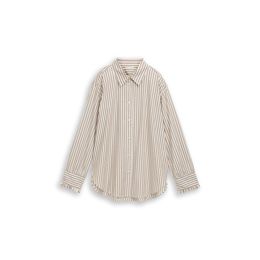 Tom Tailor Denim Bluse Damen Gr&ouml;&szlig;e XXL braun / offwhite