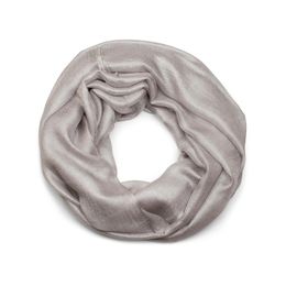 styleBREAKER Tube Scarf 'Seidiger Einfarbiger Loop' female size One size Light grey