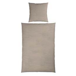 Novel Bettw&auml;sche, Beige, Textil, 135x200 cm, Oeko-Tex&reg; Made IN Green, pflegeleicht, hautfreundlich, schadstoffgepr&uuml;ft, Schlaftextilien, Bettw&auml;sche, Bettw&auml;sche
