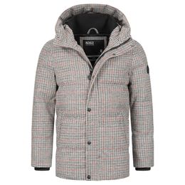 INDICODE JEANS Winter Jacket 'Cuppert' male size M Bordeaux / Black / White