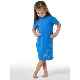 Schiesser Nachthemd ' It's a Girls World ' M&auml;dchen Gr&ouml;&szlig;e 104 aqua