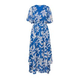 S.oliver Kleid Damen Gr&ouml;&szlig;e 48 blau / wei&szlig; Sommerkleid