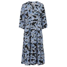 Cellbes Of Sweden Kleid Damen Gr&ouml;&szlig;e 50/52 hellblau / schwarz / wei&szlig; Sommerkleid