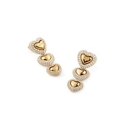 Guess Ohrringe 'Beloved' Damen Gr&ouml;&szlig;e One Size gold / transparent