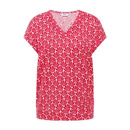 Cecil T-Shirt Damen Gr&ouml;&szlig;e L rot / wei&szlig;
