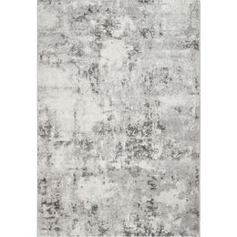 Novel Webteppich Sorrent, Silber, Hellgrau, Dunkelgrau, Textil, Abstraktes, rechteckig, 80x150 cm, Oeko-Tex&reg; Standard 100, f&uuml;r Fu&szlig;bodenheizung geeignet, Teppiche & B&ouml;den, Teppiche, Webteppiche