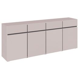 Xora Sideboard, Kaschmir, Kunststoff, 4 F&auml;cher, 4 Schublade(n) Schubladen, 200x79.6x39.8 cm, Wohnzimmer, Kommoden & Sideboards, Sideboards