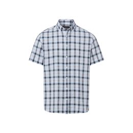 Bugatti Button Up Shirt male size XXL Beige / Light blue / White